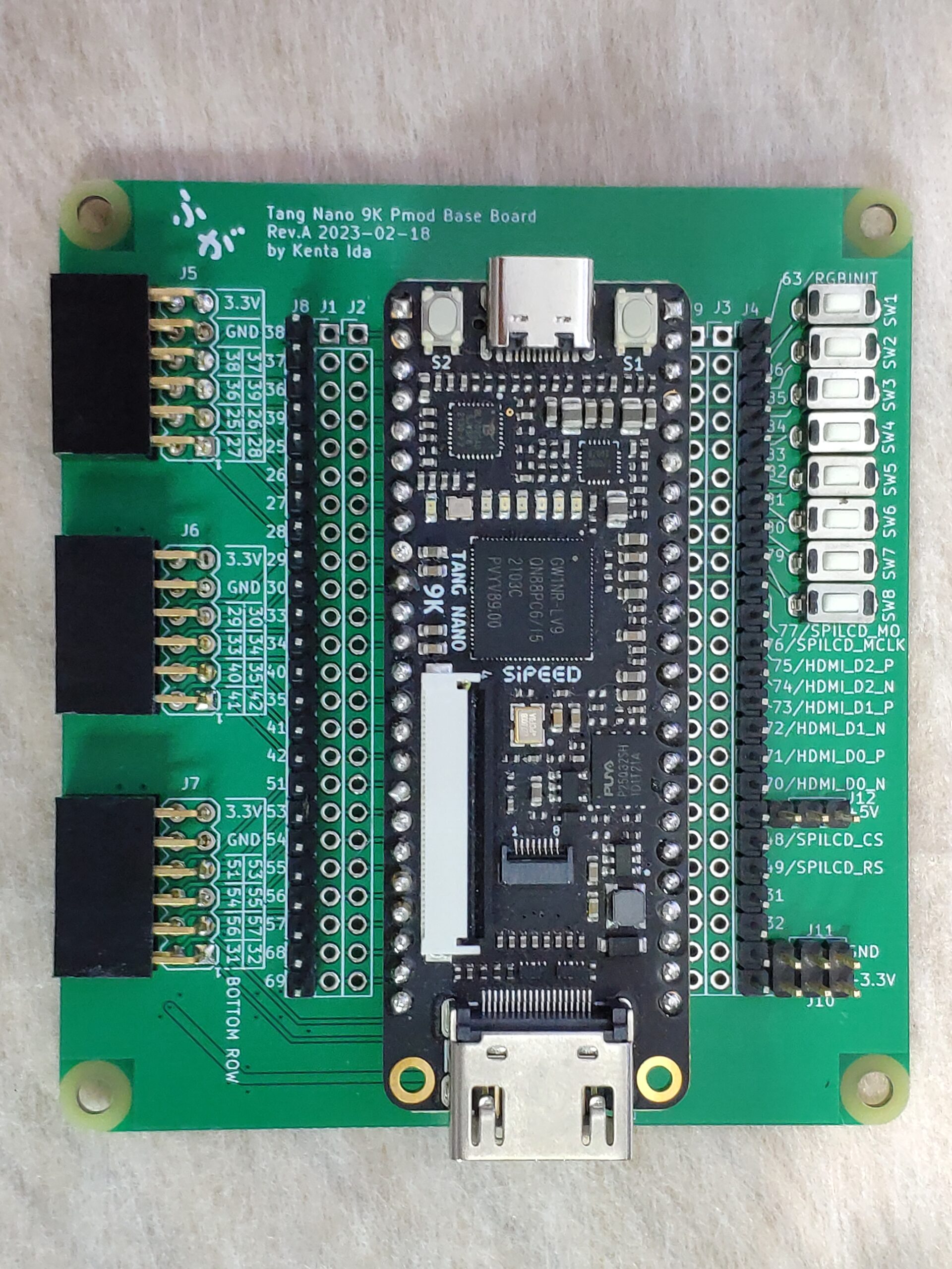 Tang Nano 9K Pmod Base Board | FPGAマガジン公式